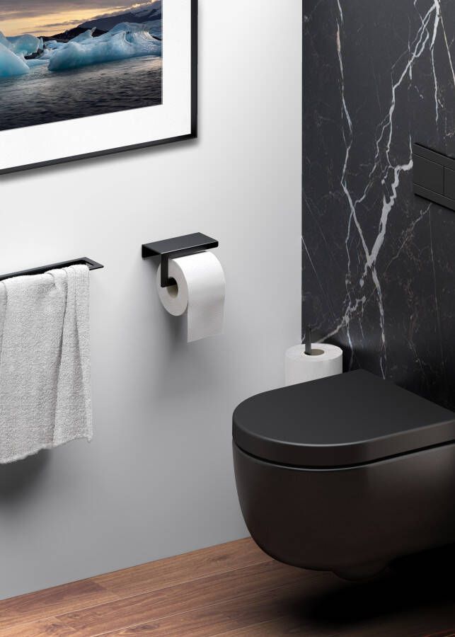 Clou Fold handdoekrek 60cm Mat zwart - Sanitair.nl