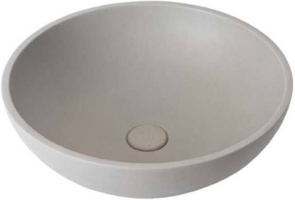 Ideavit Rex opzetwastafel rond 44cm beton - Sanitair.nl