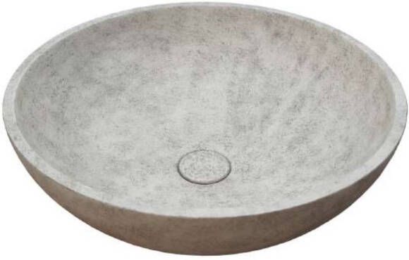 Ideavit Rex opzetwastafel rond 44cm beton - Sanitair.nl
