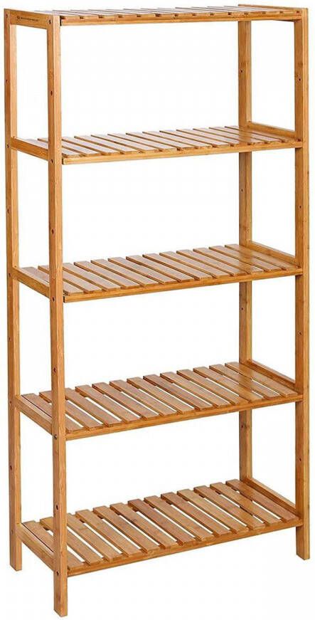 Parya Home Badkamer Rek Met 5 Etages Opbergrek Met Verstelbare Planken ...