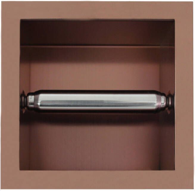 Sanilux Inbouw Toiletrolhouder Jali Brons - Sanitair.nl