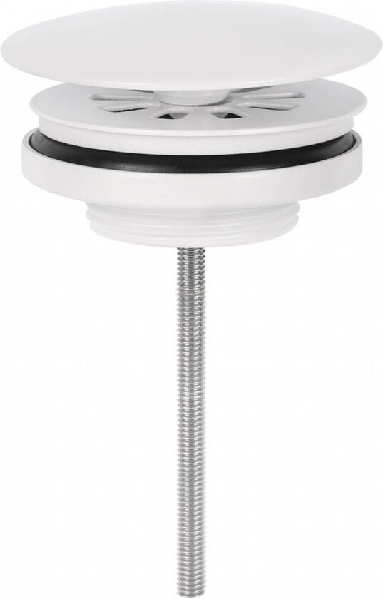 Differnz Wastafel Afvoerplug Always Open 10 cm Mat Wit - Sanitair.nl